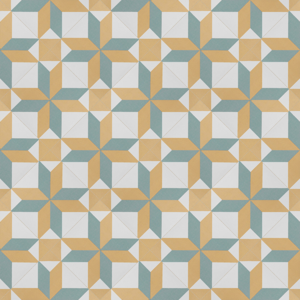 Revival Pattern 7-3/4 in. x 7-3/4 in. Ceramic Floor and Wall Tile ...