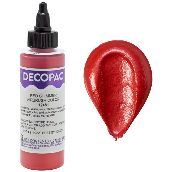 Red Shimmer Premium Airbrush Color | DecoPac