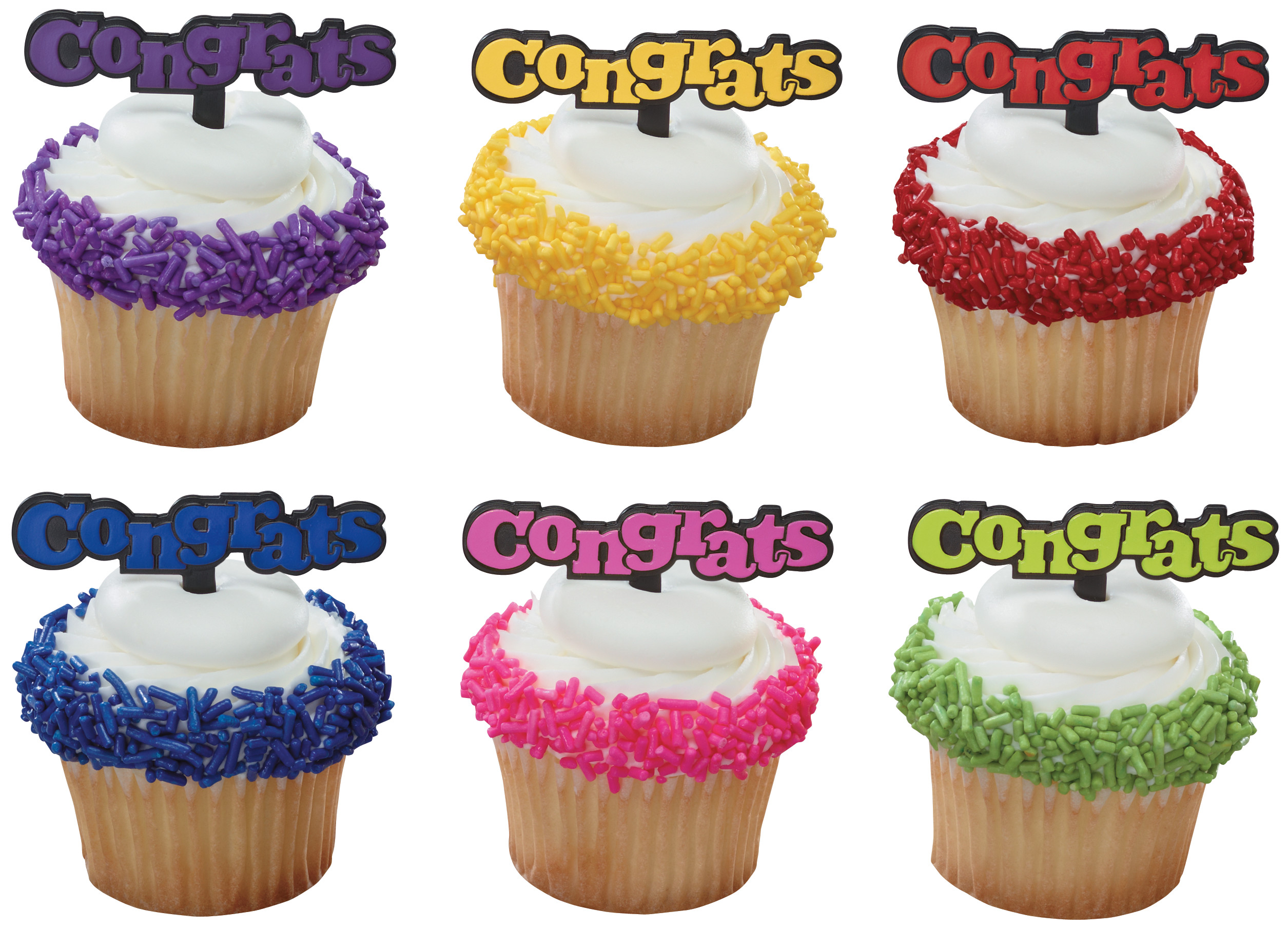 Congrats Bright Colors Decopics | DecoPac