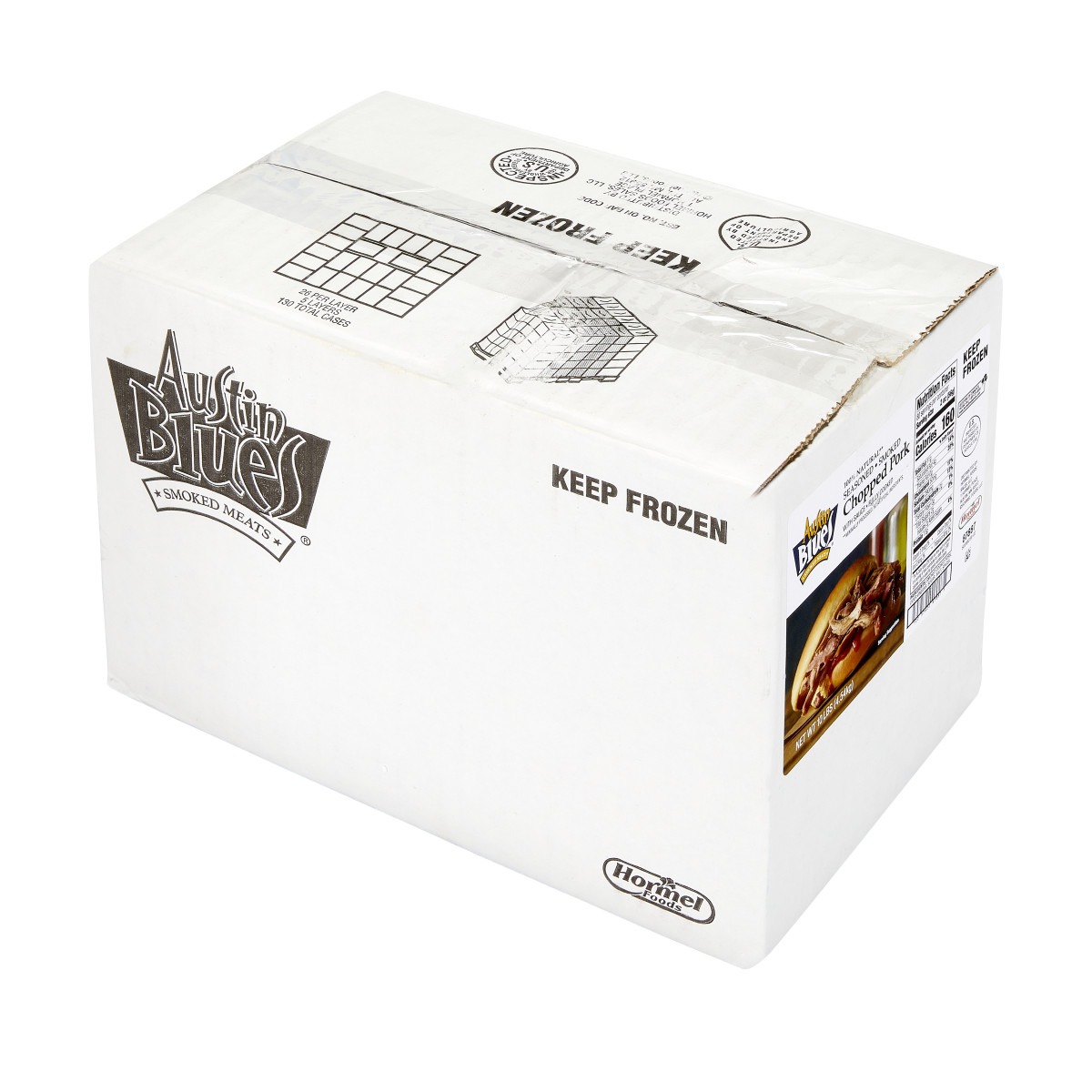 AUSTIN BLUES® Natural Chopped Pork, 2/5lb • Hormel Product Code: #87887 ...
