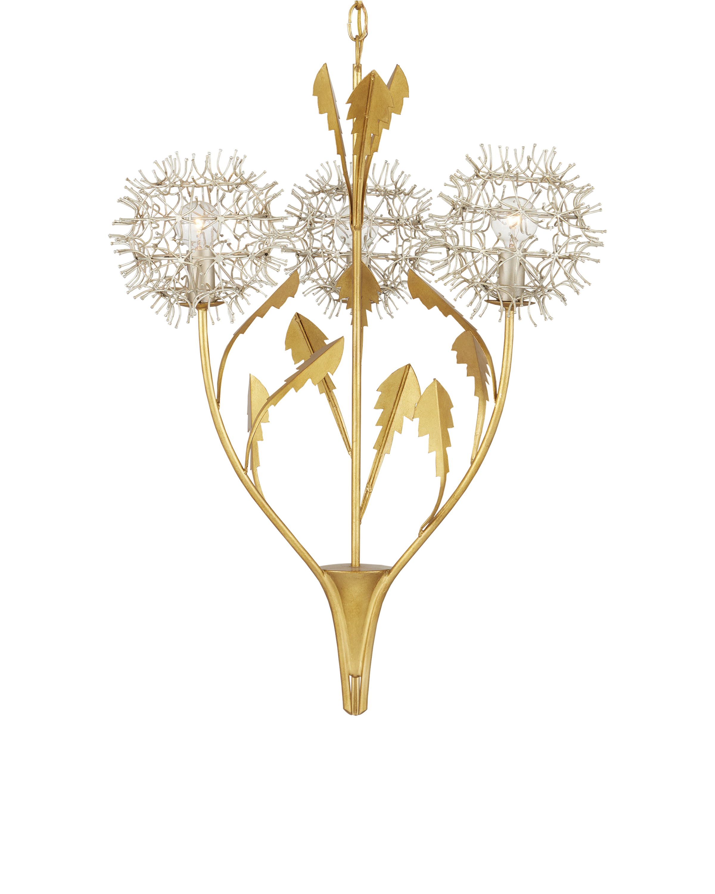 Dandelion Silver & Gold Pendant