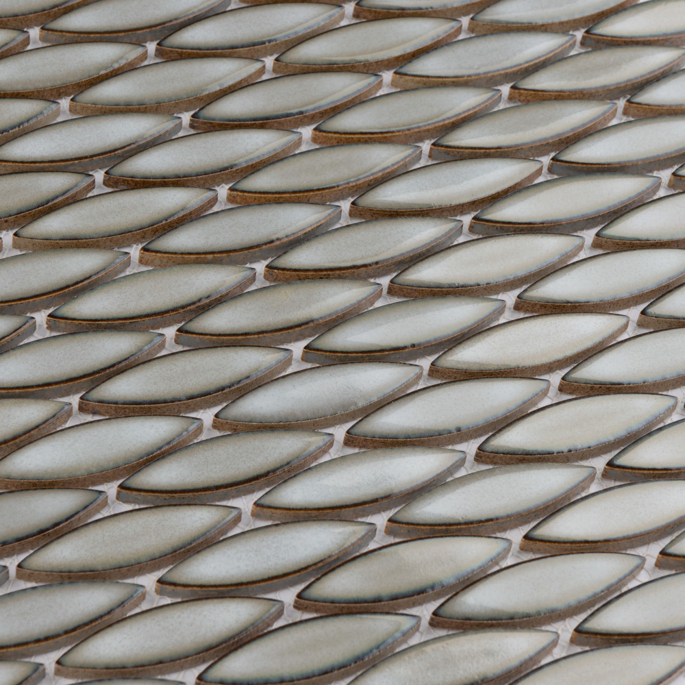 Pescado Linen Grey 12 in. x 12-1/2 in. Porcelain Mosaic Tile | Merola Tile