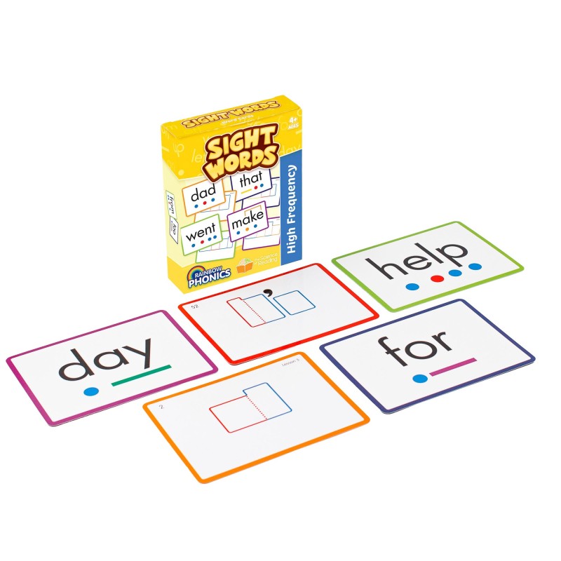 Junior Learning® Rainbow Phonics Sight Word Cards, High Freguency ...