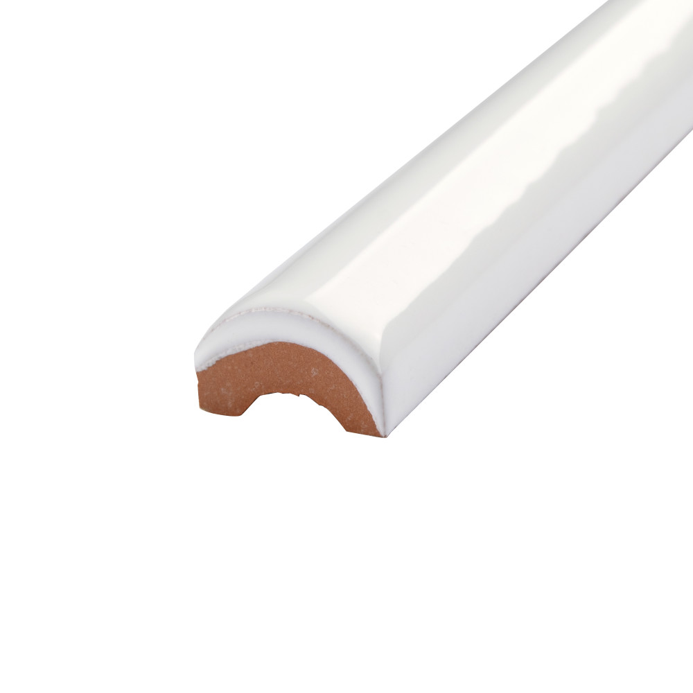 Santorini Torello Blanco 7/8 in. x 7-7/8 in. Ceramic Wall Trim – Merola ...