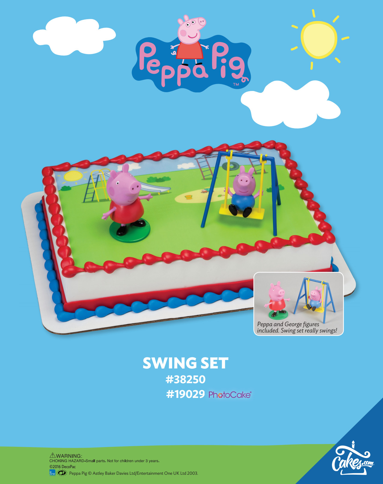 Peppa Pig Swing Set Photocake Background Tmoc Page | DecoPac