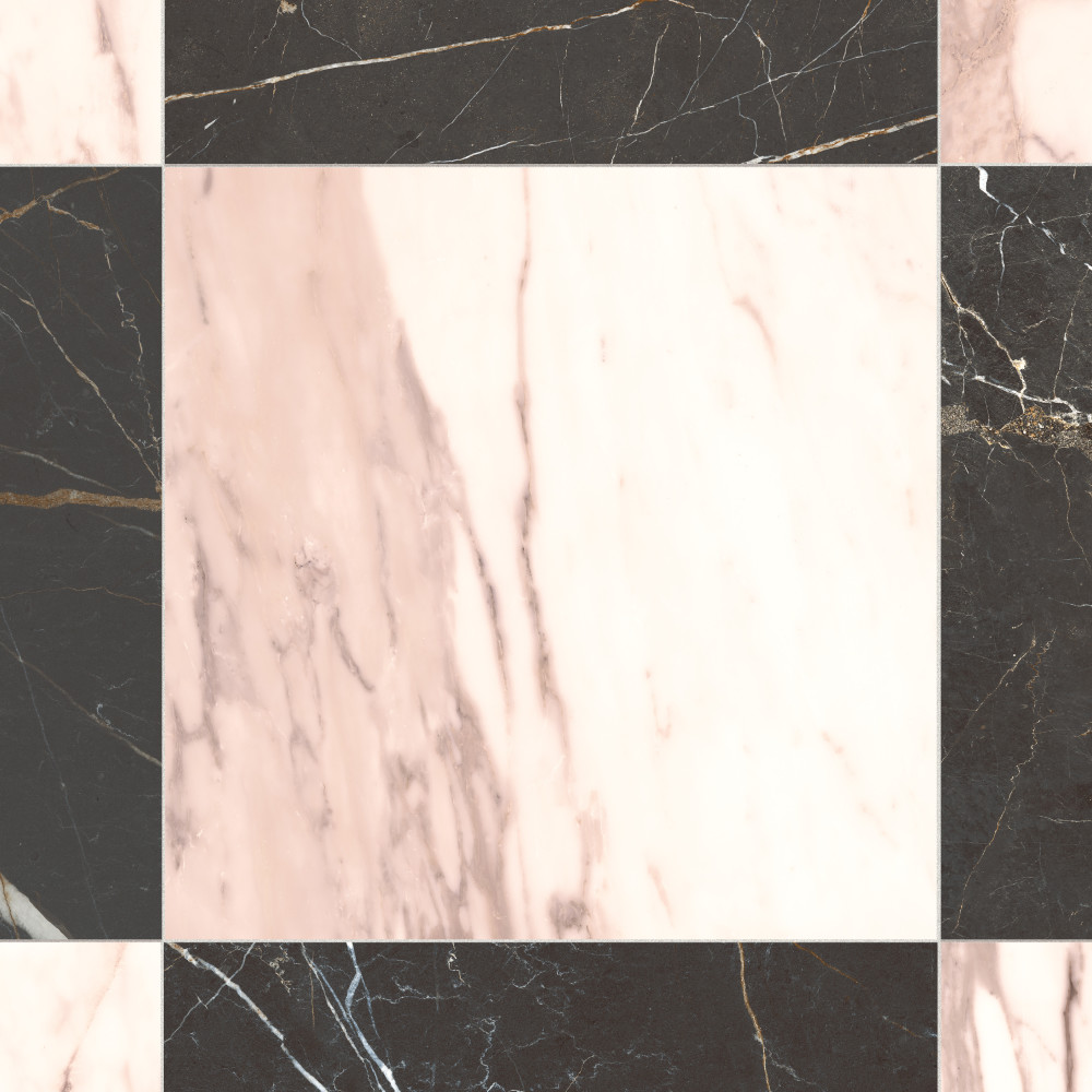 Sample – Reve Roseliere Deco Rose Porcelain Wall Tile – Merola Tile
