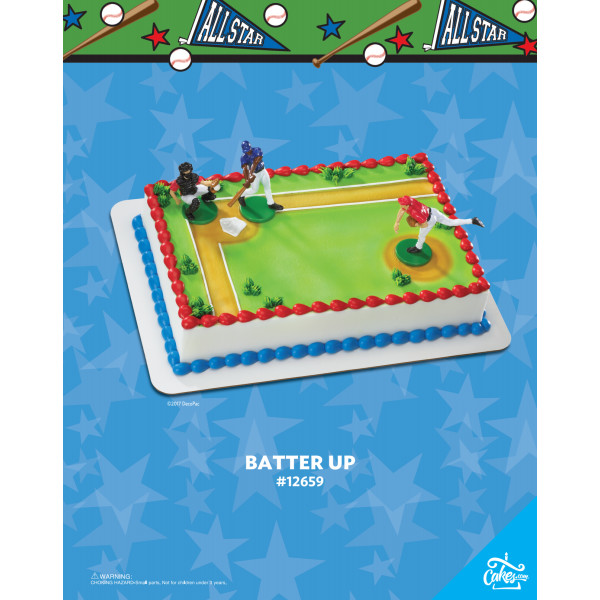 Batter Up Baseball Decoset 1 4 Sht Cake Tmoc Page | DecoPac