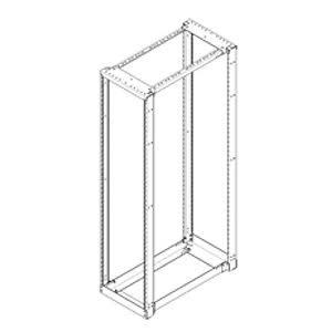 B-Line (Eaton) SB838084CFB 4-Post Adjustable Depth Server Rack, Panel ...