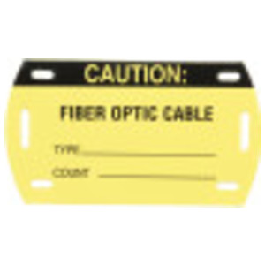 Panduit PST-FO PST-FO Self-Lam Marker Tag, Vinyl, Yellow/Black, 2"x3.5 ...