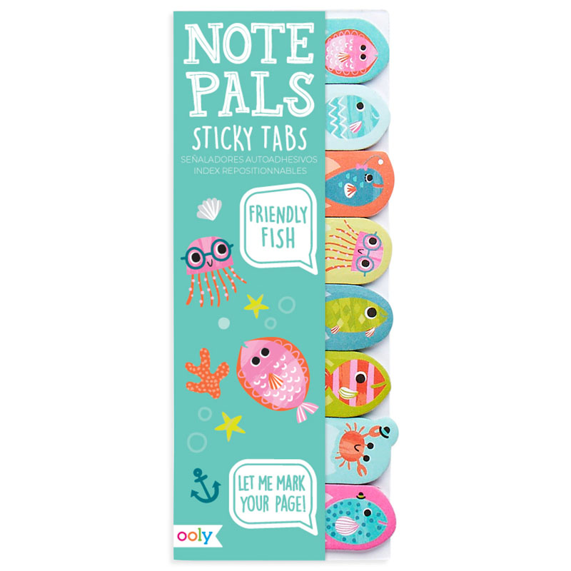 Note Pals Sticky Tabs - Friendly Fish