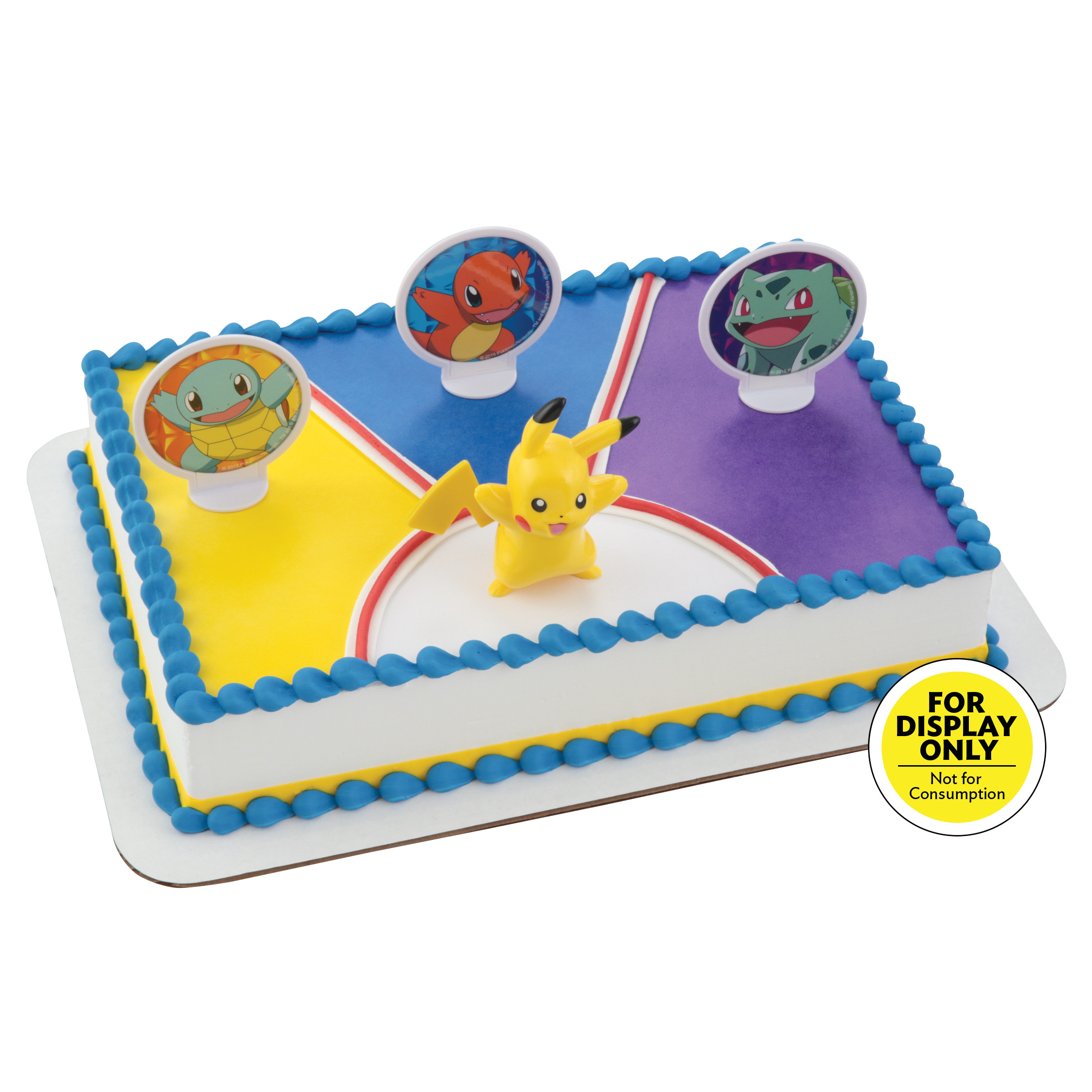 Pokemon Light Up Pikachu Decoset 1 4 Sheet Decodisplay Cake | DecoPac