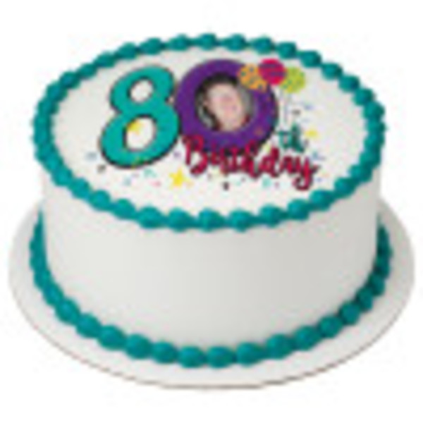 Happy 80th Birthday Photocake Frame 92ac4d55 Eb2b 4605 8e8b ...