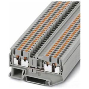 Phoenix Contact 3209578 Feed-Through Terminal Block, Push-In Connection, 800V, 24A, 26-12 AWG, 5 ...