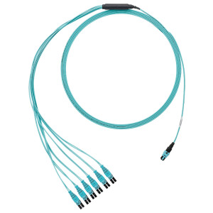 Panduit FXTRL8NQSONM2.5 OM3 12-Fiber Round Harness, LSZH, Male Panmpo ...