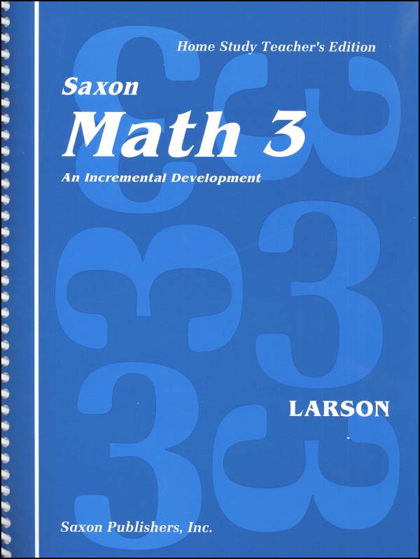 Saxon Math 3 Teacher's Edition