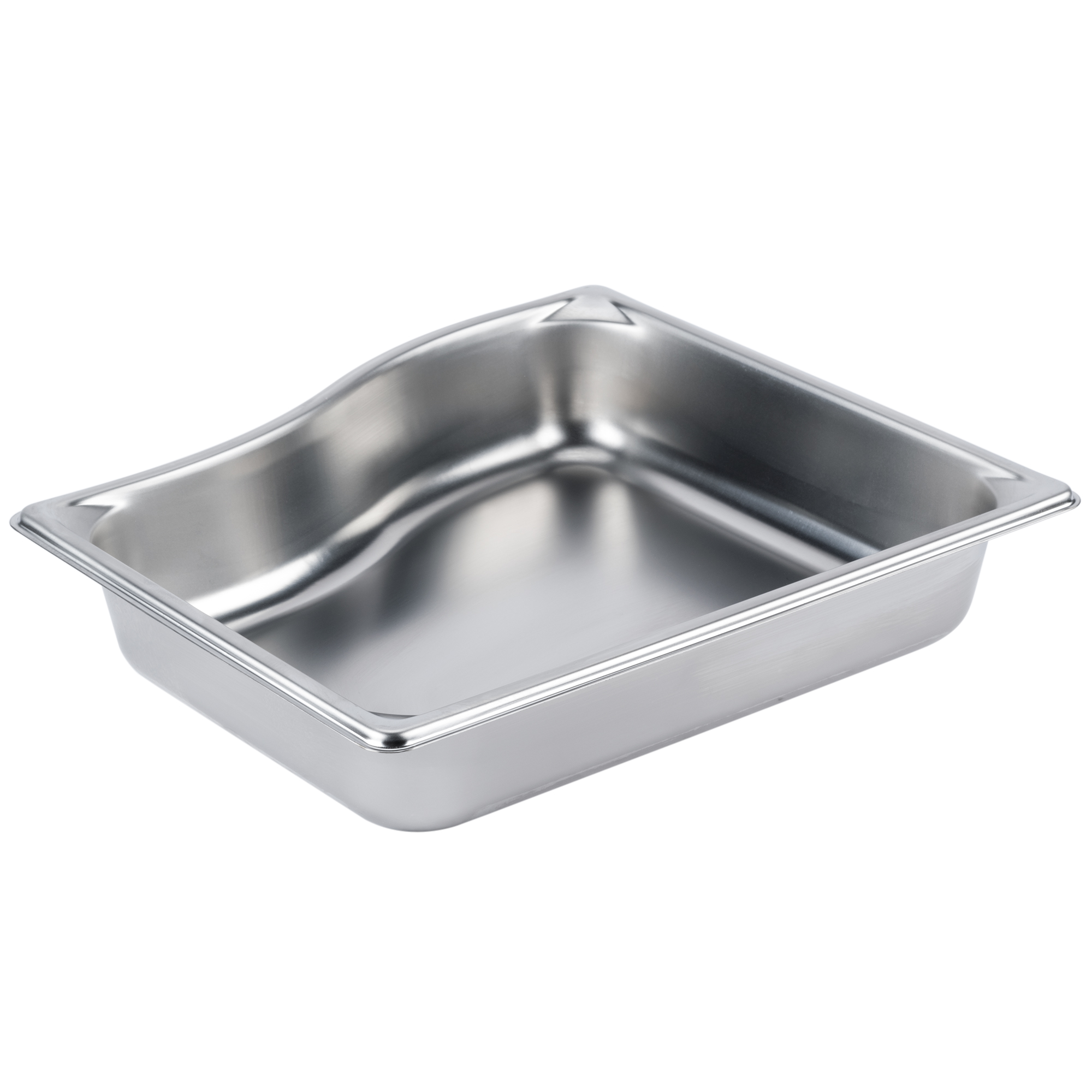 Full-size 2 ½-inch-deep Super Pan® stainless steel super shape short ...