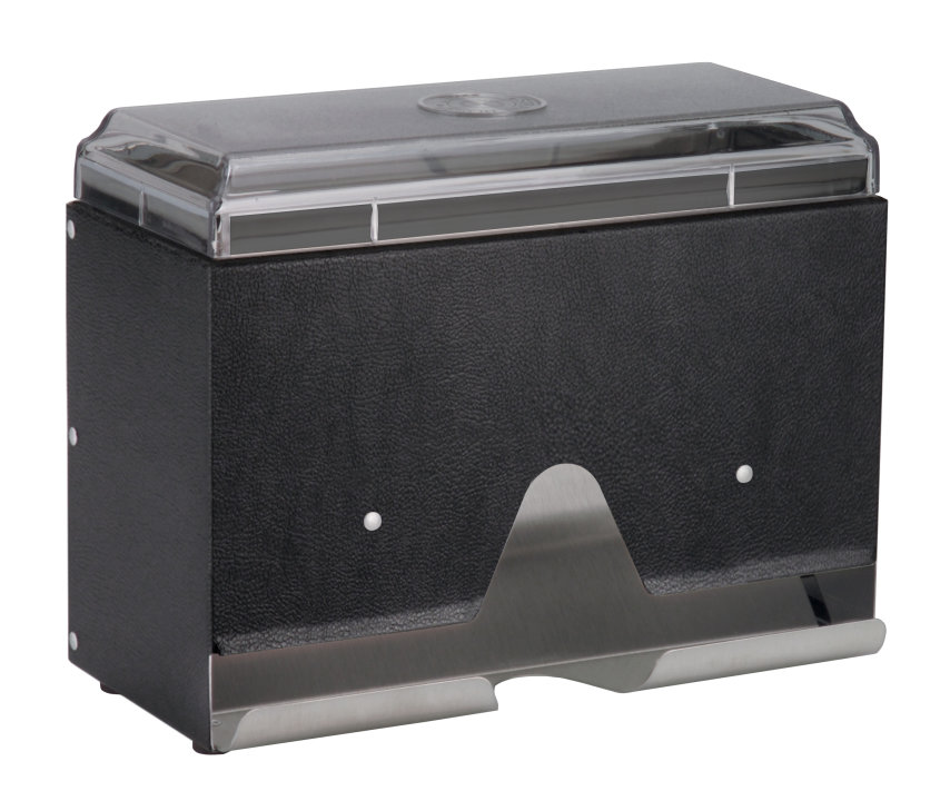 One-sided wrapped-straw dispenser in black for .275- to .310-inch ...