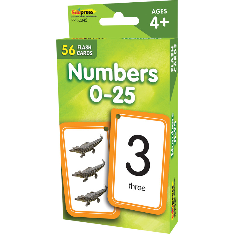 Edupress™ Numbers 0-25 Flash Cards - Knowledge Tree