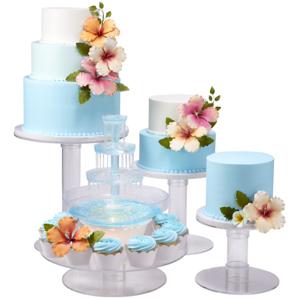 Decopac Hibiscus White Gum Paste Flowers | DecoPac