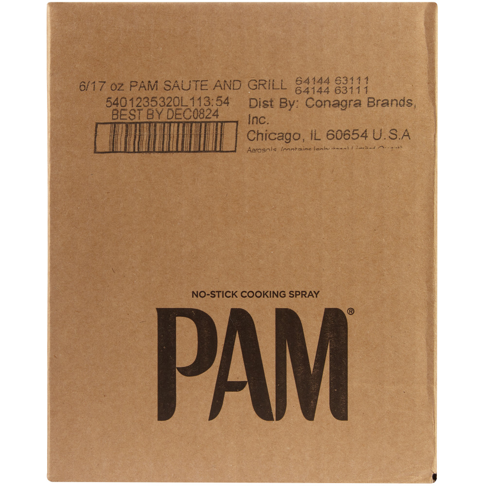 PAM® SAUTÉ & GRILL COOKING SPRAY - 6/17 OZ | Conagra Foodservice
