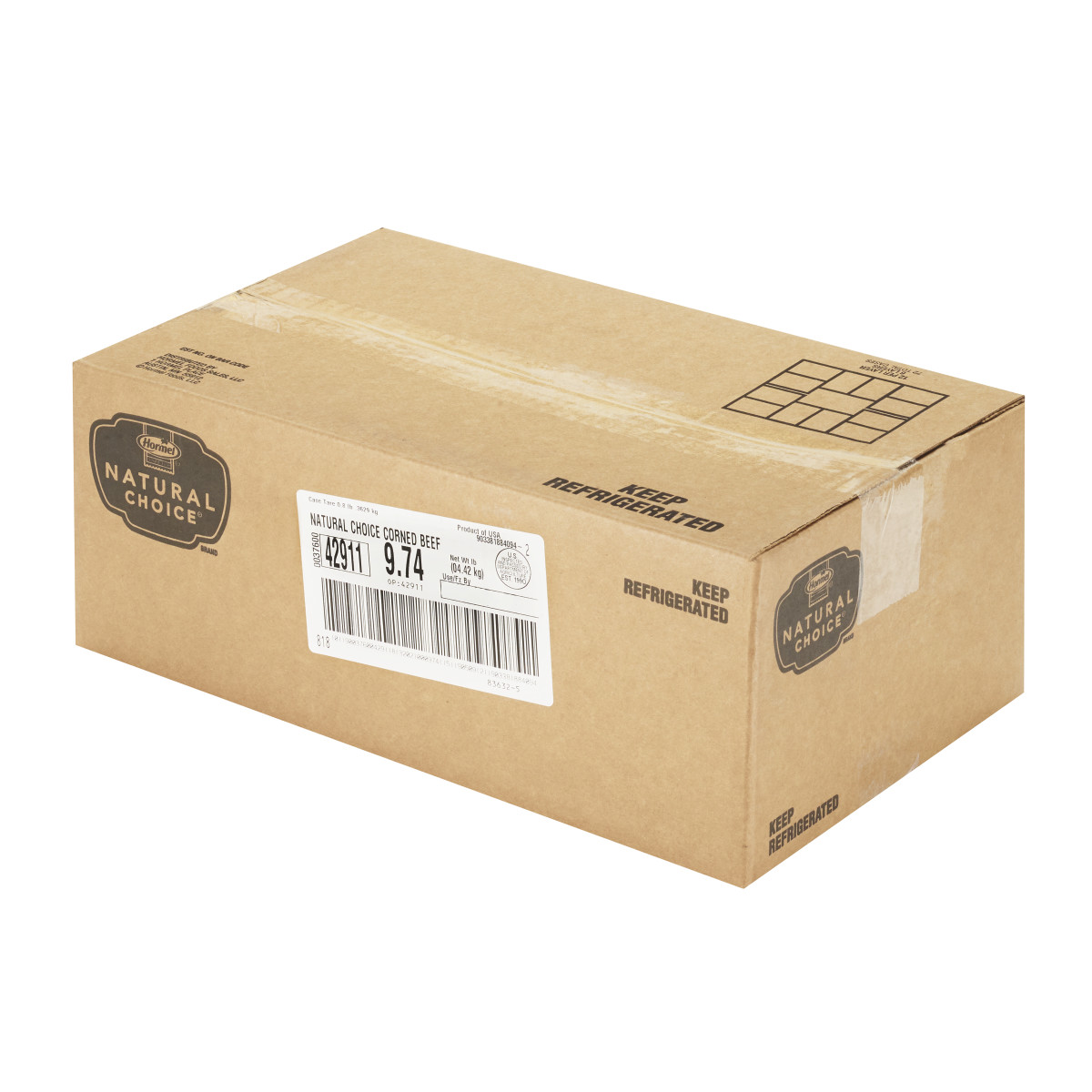 NATURAL CHOICE® Uncured Corned Beef, 2pc • Hormel Product Code: #42911 ...