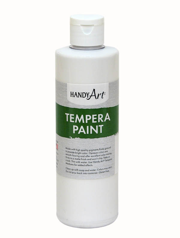 White Tempera Paint 8 oz.