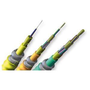 Corning 024T88-33190-A3 Fiber Optic Cable, Aqua, Multimode (OM4), 24 ...