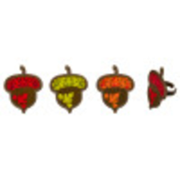 Harvest Acorn Cupcake Rings | DecoPac