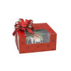 Red With Dots Single Cupcake Box | DecoPac