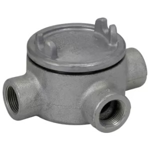 Crouse Hinds (Eaton) GUAT59 DIN112 GUA Conduit Outlet Box With Cover, 5 ...