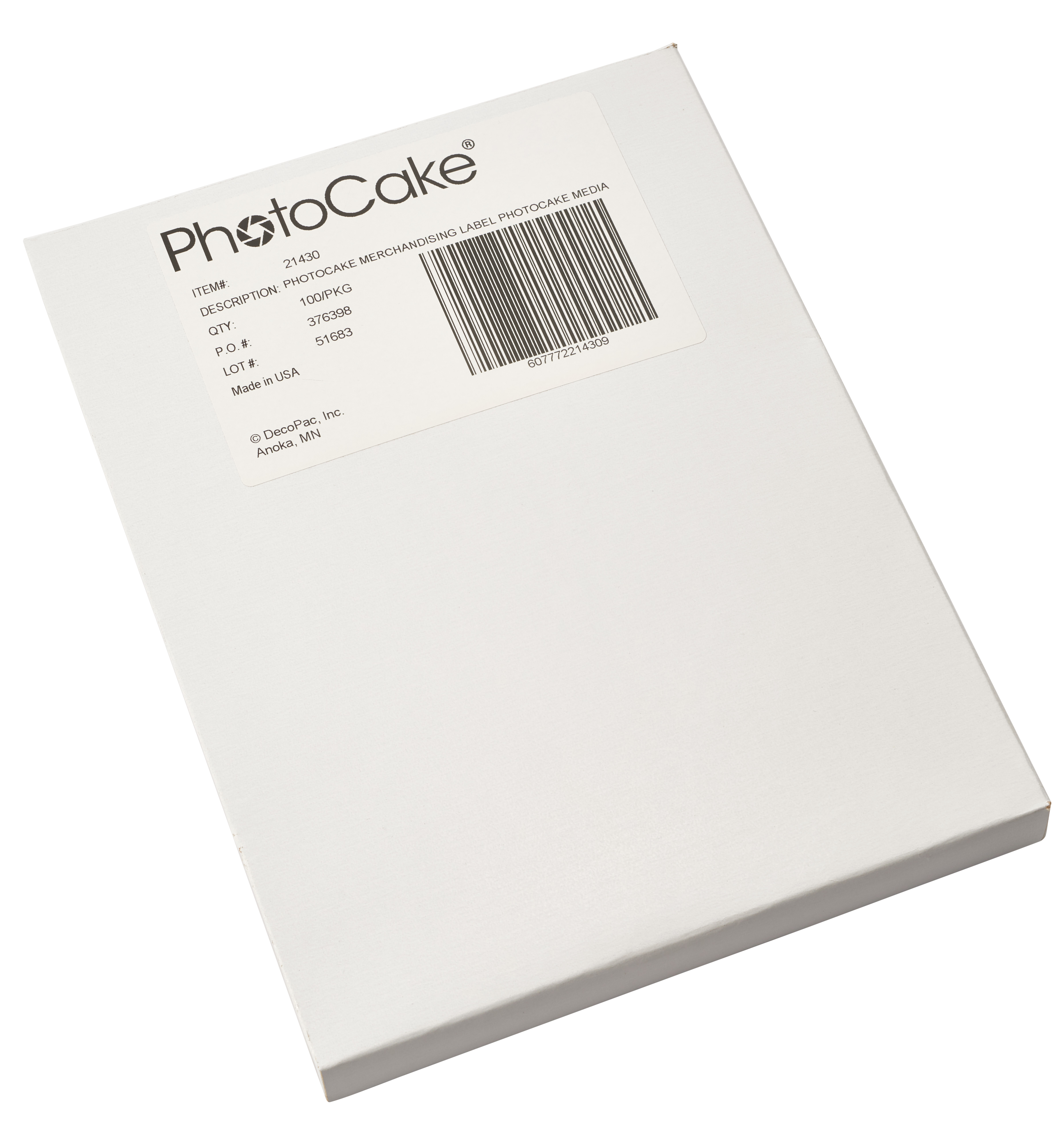 Photocake Printable Blank Merchandising Labels | DecoPac