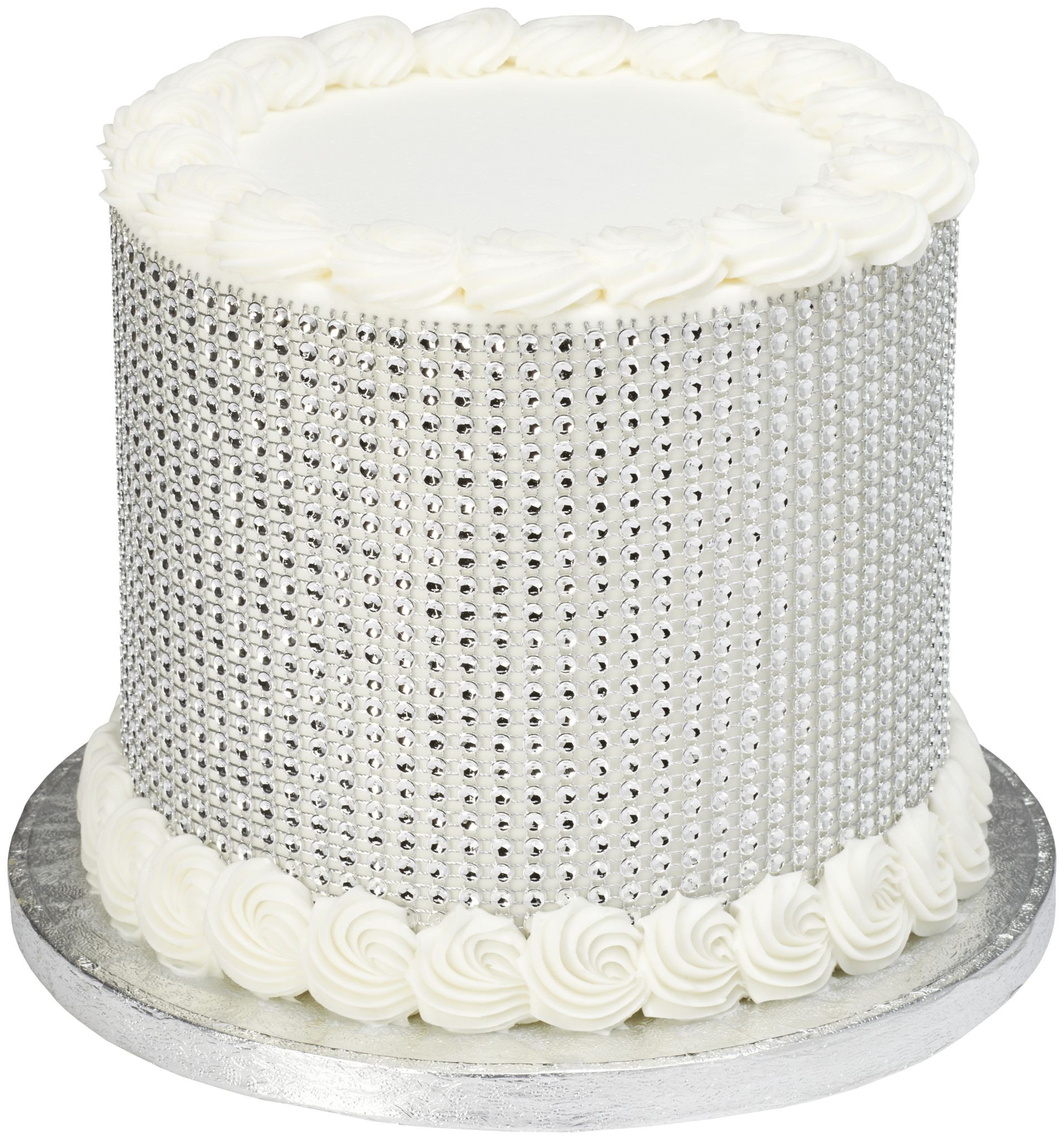 Silver Sparkle Ribbon | DecoPac