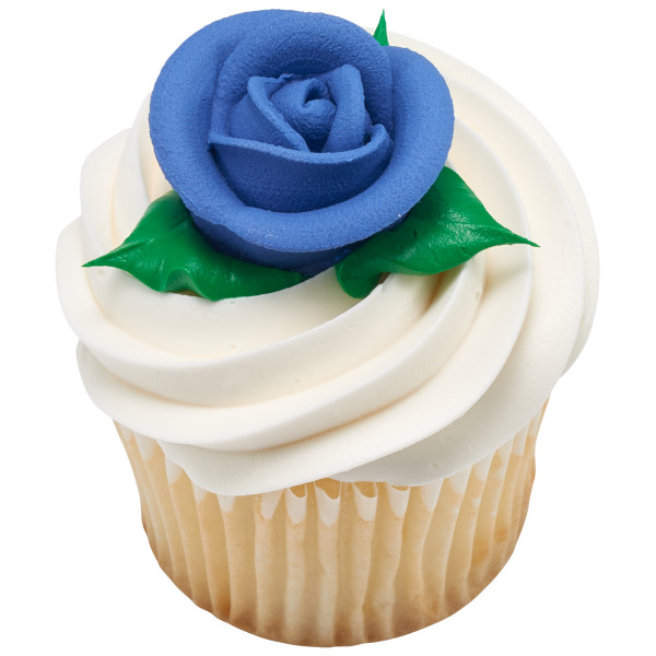 Royal Blue Variety Royal Icing Classic Roses | DecoPac