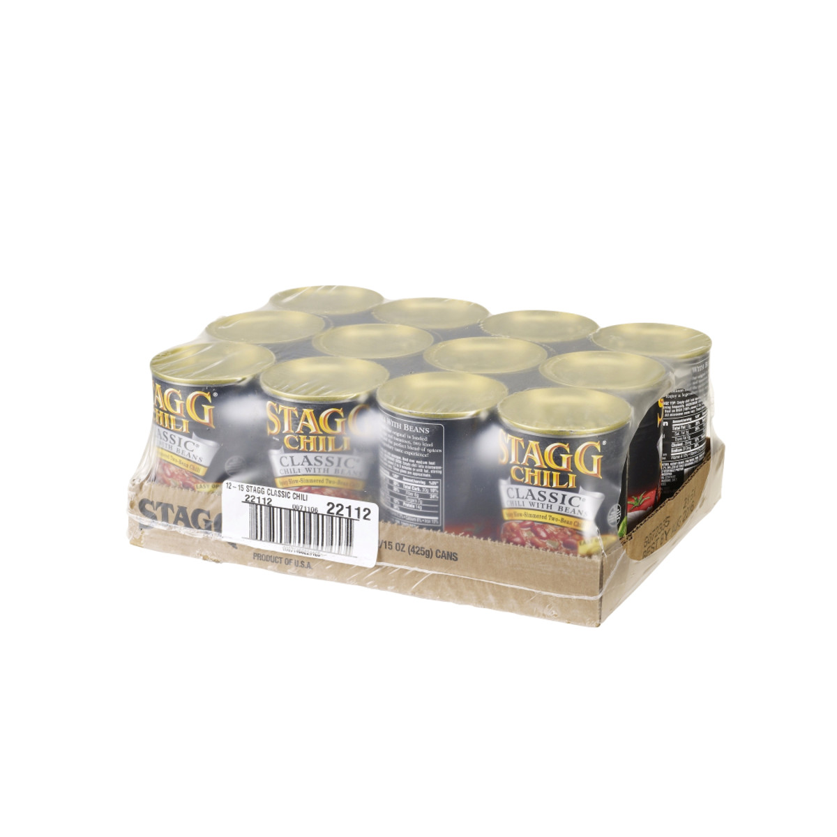 STAGG® Classic Chili, 12/15oz. • Hormel Product Code: #22112 • Hormel ...