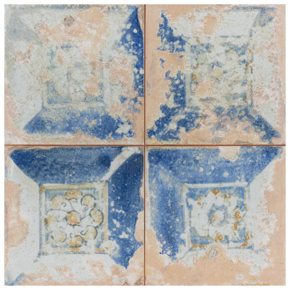 Kings Luxe Heritage Square 17-5/8 in. x 17-5/8 in. Ceramic Floor and ...