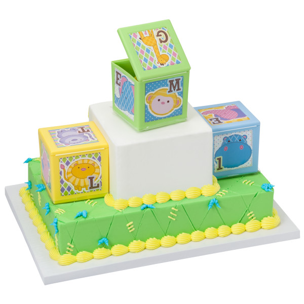 Abc Baby Blocks Signature Cake Decoset | DecoPac