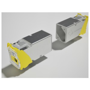 Siemon Z6A-S05DA ZMAX Shielded Category 6A RJ45 Hybrid Yellow Tool-Less ...