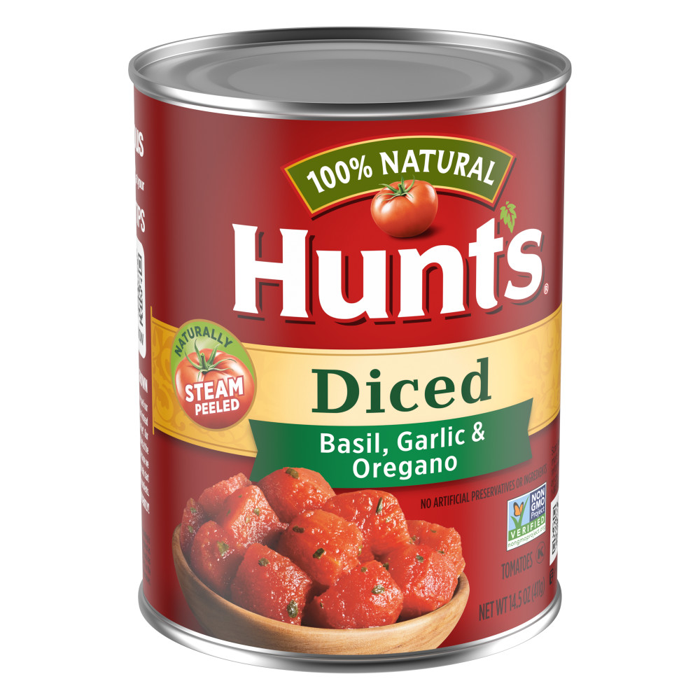 Hunt's Diced Tomatoes with Basil, Garlic & Oregano | Conagra Foodservice