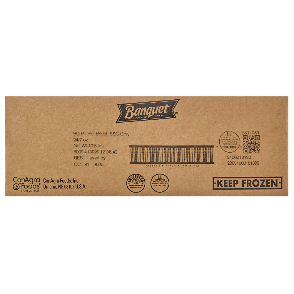 Banquet Deep Dish Sausage and Gravy | Conagra Foodservice