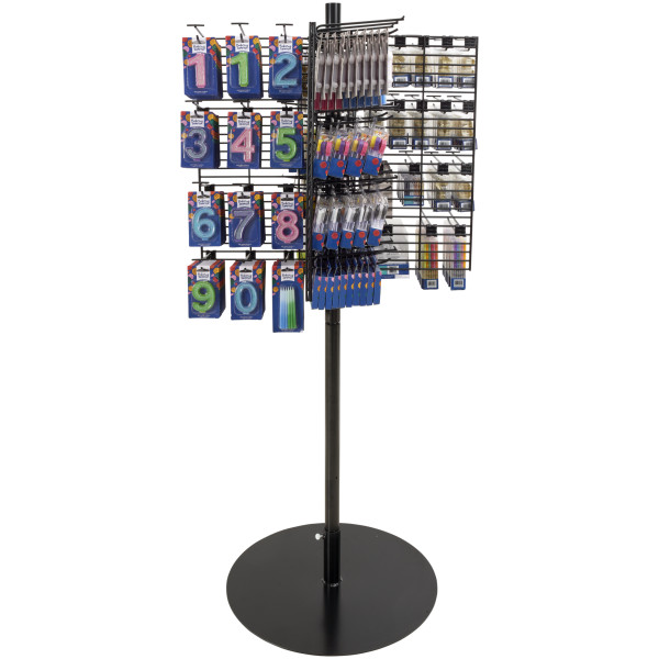 Black Half Floor Spinner | DecoPac