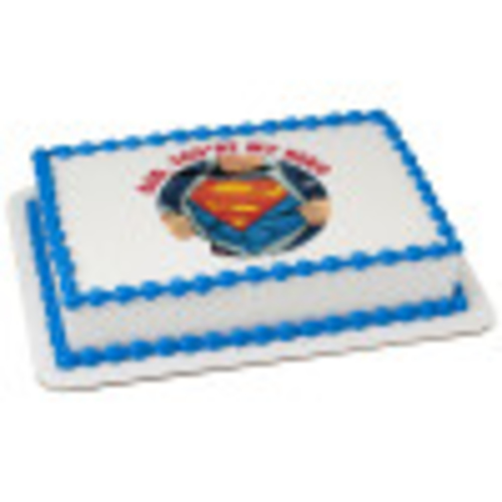 Order Superman™ Dad, You're my Hero Edible Image® by PhotoCake® Cake ...