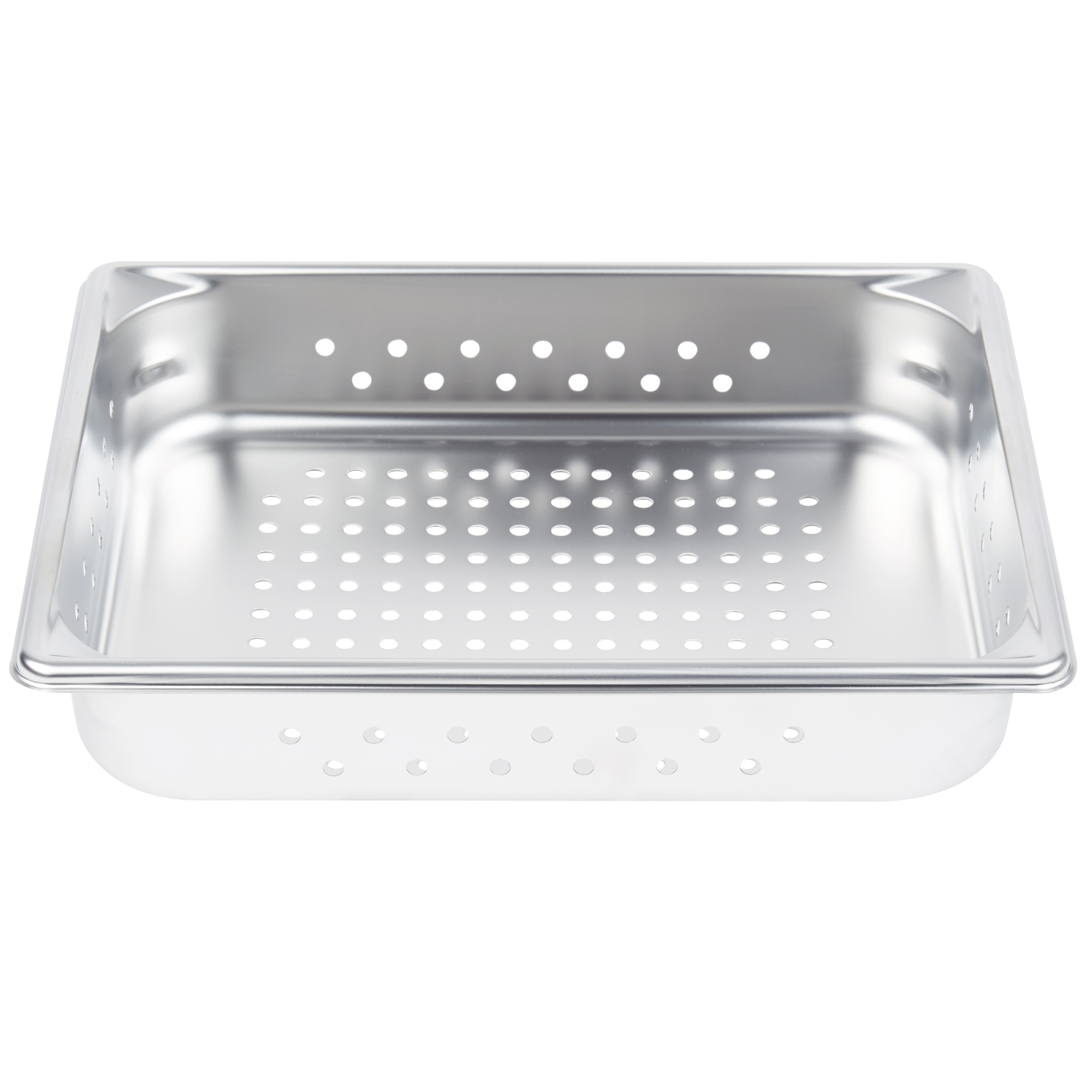 Half-size 2 ½-inch-deep Super Pan V® perforated stainless steel steam ...