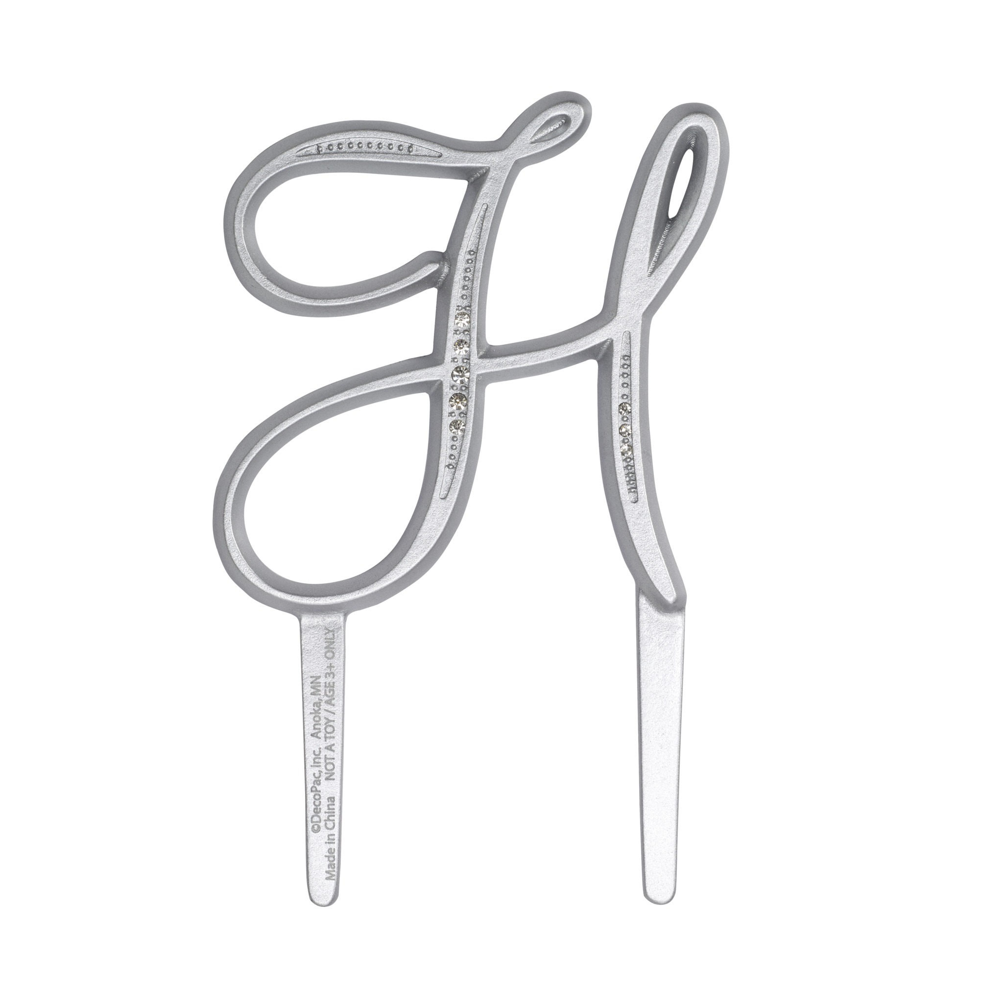 2 5 H Diamond Monogram Letter | DecoPac
