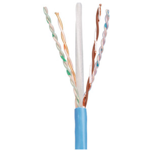 Panduit PUP6004BU-WLP TX6000™ Copper Cable, Cat 6, 23 AWG, UTP, Blue ...