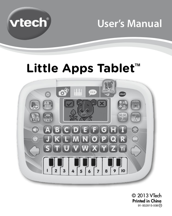 VTech, Little Apps Tablet, Tablet for Toddlers, Learning Toy - Walmart.com