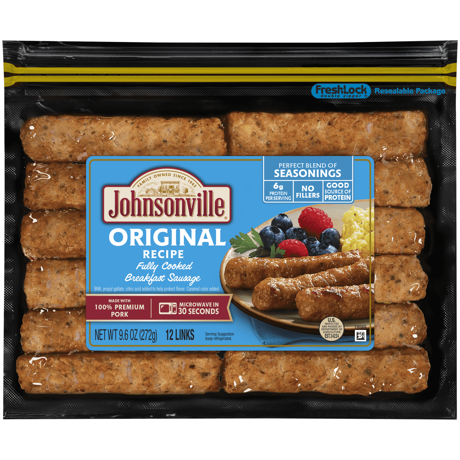 Fully Cooked Original Breakfast Sausage | Johnsonville