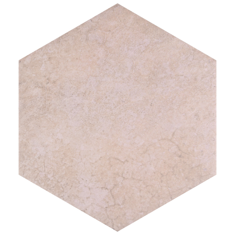 Heritage Hex Rose 7 in. x 8 in. Porcelain Floor and Wall Tile – Merola Tile