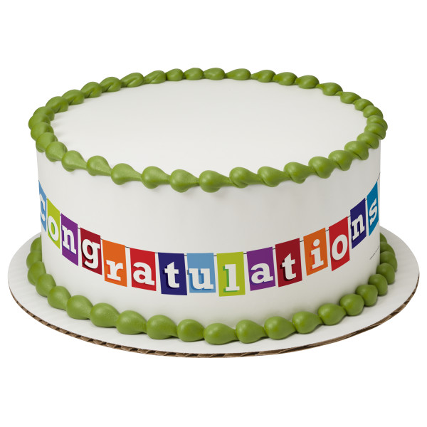 Congratulations Photocake Image Strips | DecoPac