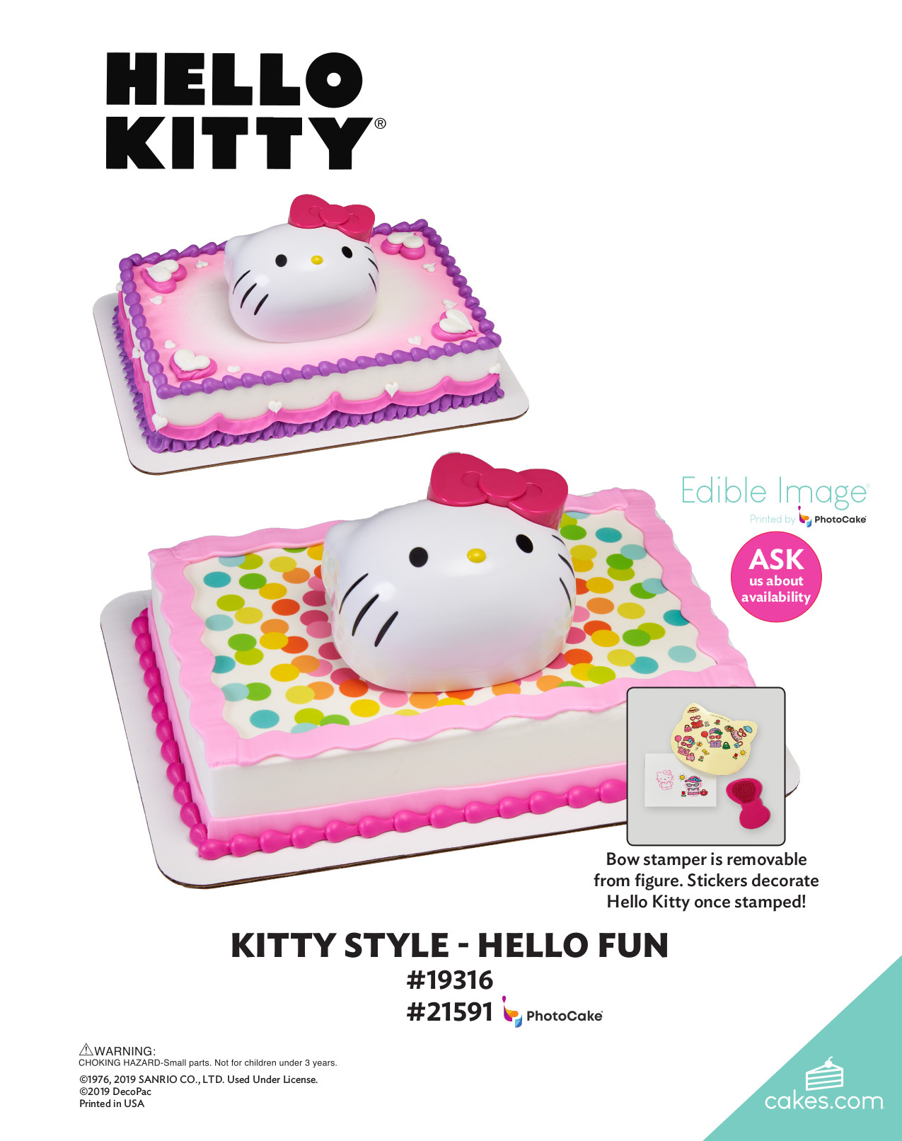 Hello Kitty Hello Fun Bgi Tmoc Page | DecoPac