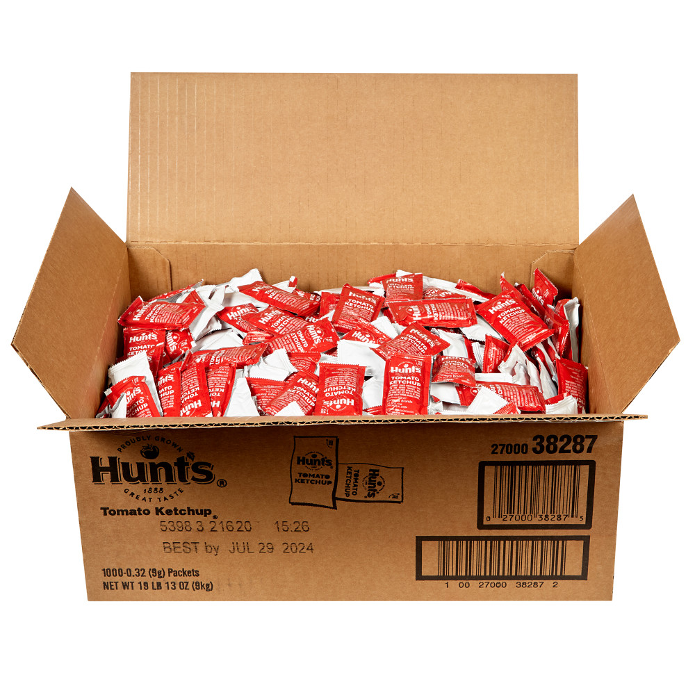Hunt's Tomato Ketchup Portion Control Packets - 1000/9g | Conagra ...